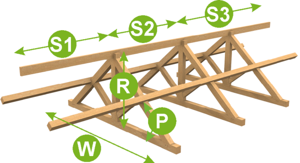 Fluted Oak King Post Truss - The Classic & Affordable Oak Trusses