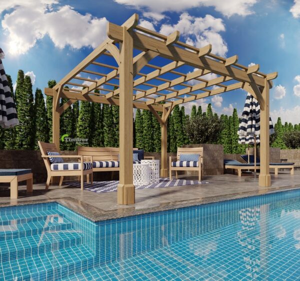 Green oak pergola kit 3.5 m x 3.5 m – Explore Beauty and Benefits