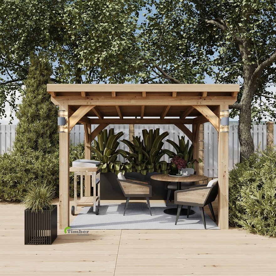 EPDM Roofing for Oak Gazebo - Only Today £3050 inc. VAT